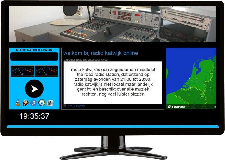 Voorbeelden hoe je eigen internet radio website eruit kan zien